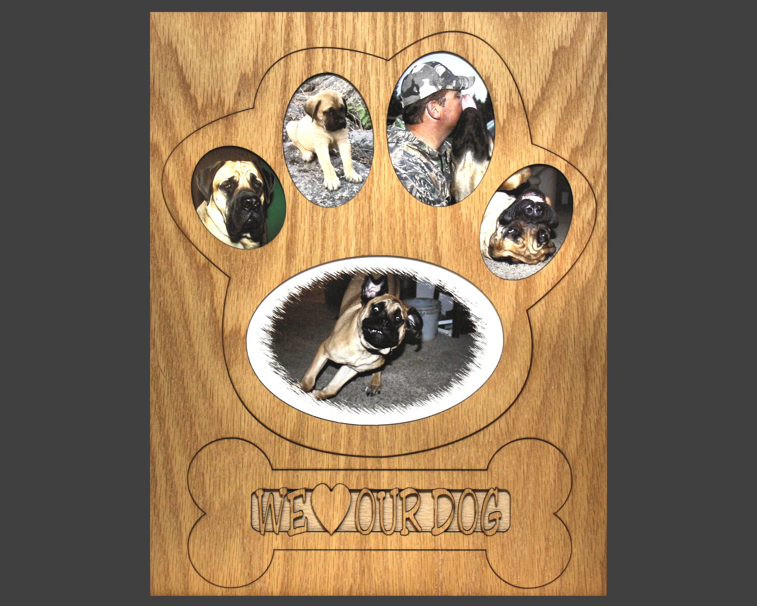 11x14 Dog Picture Frame Collage Mat Insert for Frame - Dog Paw - Dog P ...